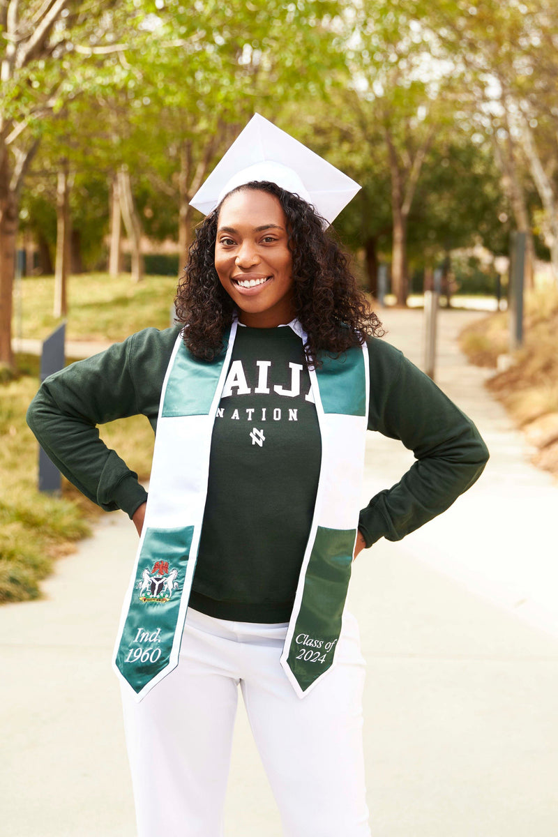 Nigerian Graduation Stole | Custom Graduation Stoles | Naija Nation